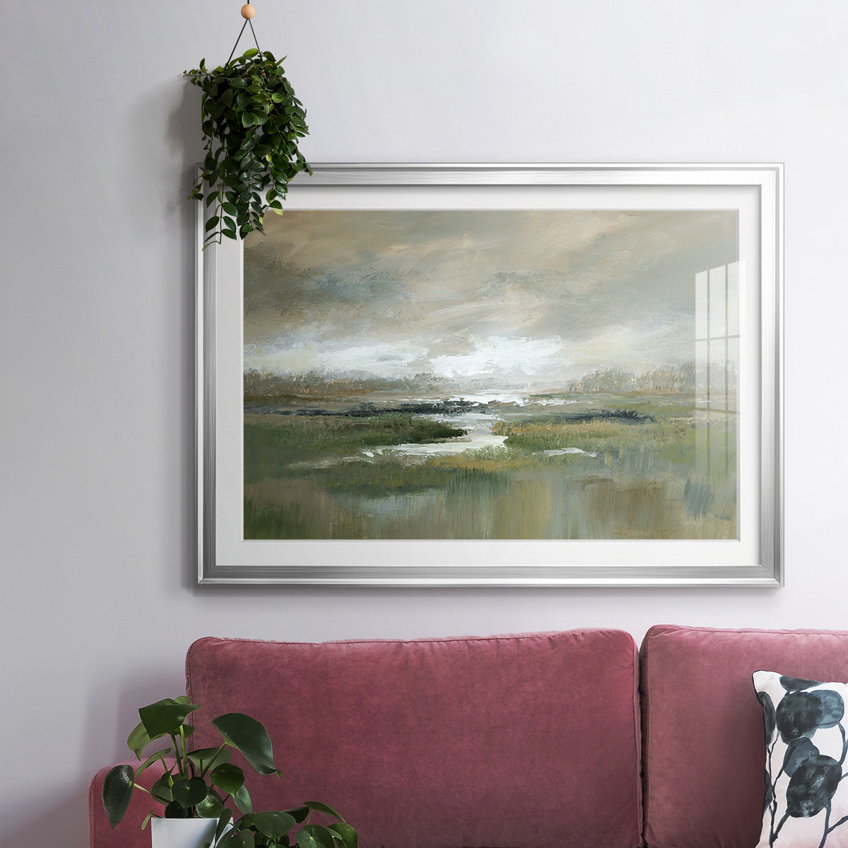 Winston Porter Misty Inlet-FramedFramed Print W Beveled Matt and Glass - Wayfair Canada